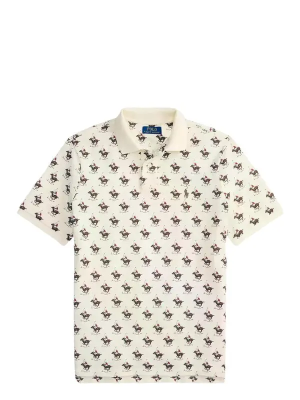 Polo Ralph Lauren Polo Player-print Polo Shirt - Neutrals