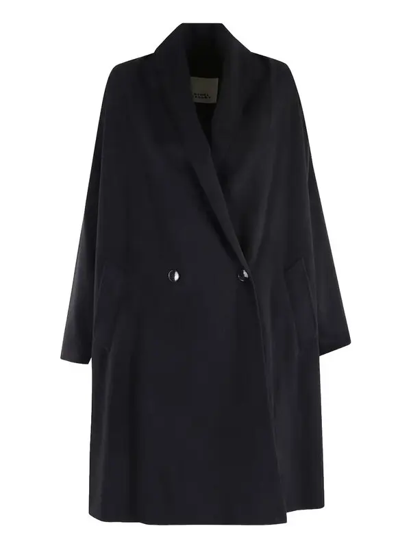 Isabel Marant Elise Shawl-lapel Double-breasted Coat - Black