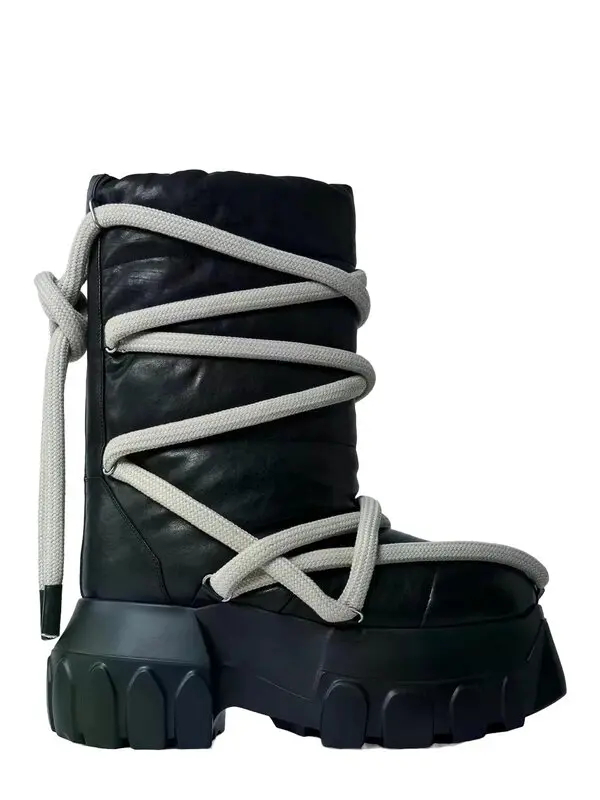 Rick Owens Lunar Mega Tractor Boots - Black