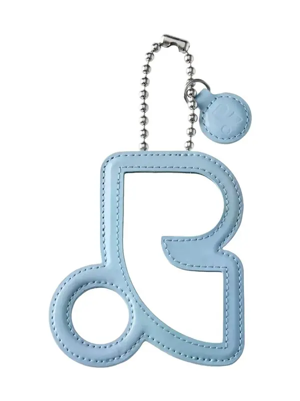 REST&RECREATION Mirror Leather Keyring - Blue