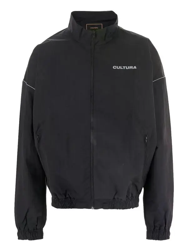 CULTURA Zip-up Bomber Jacket - Black