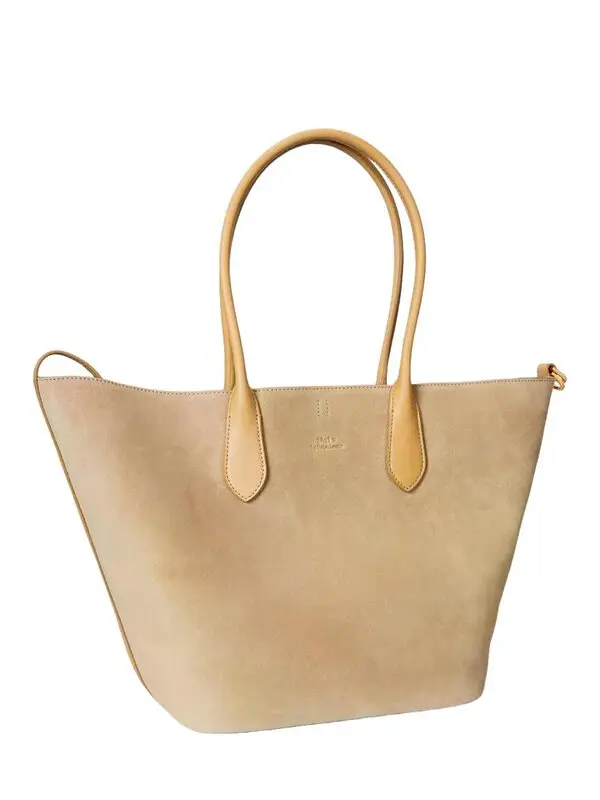 Polo Ralph Lauren Bellport Suede Tote - Neutrals