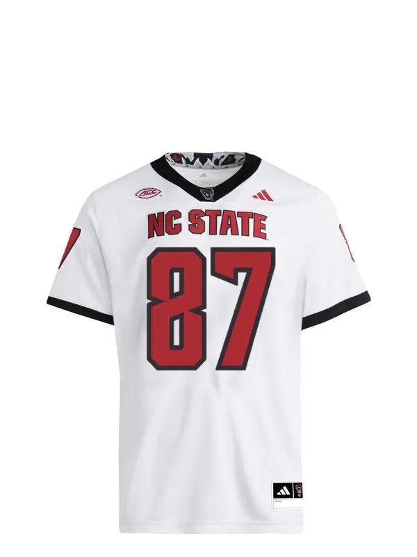 Adidas Nc State Wolfpack Premier Away Football Jersey - White