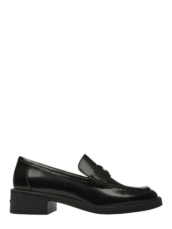 COACH® Square Toe Loafer - Black