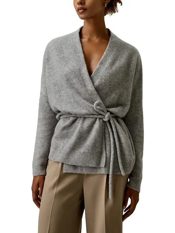 Lilysilk Lounge Wrap Knit Cardigan - Husky