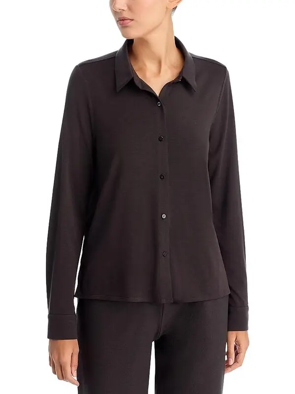 Eileen Fisher Slim Shirt - Espresso