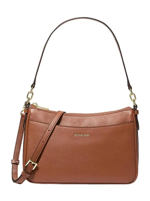 Michael Kors Jet Set Medium Top Zip Pochette Crossbody - Luggage