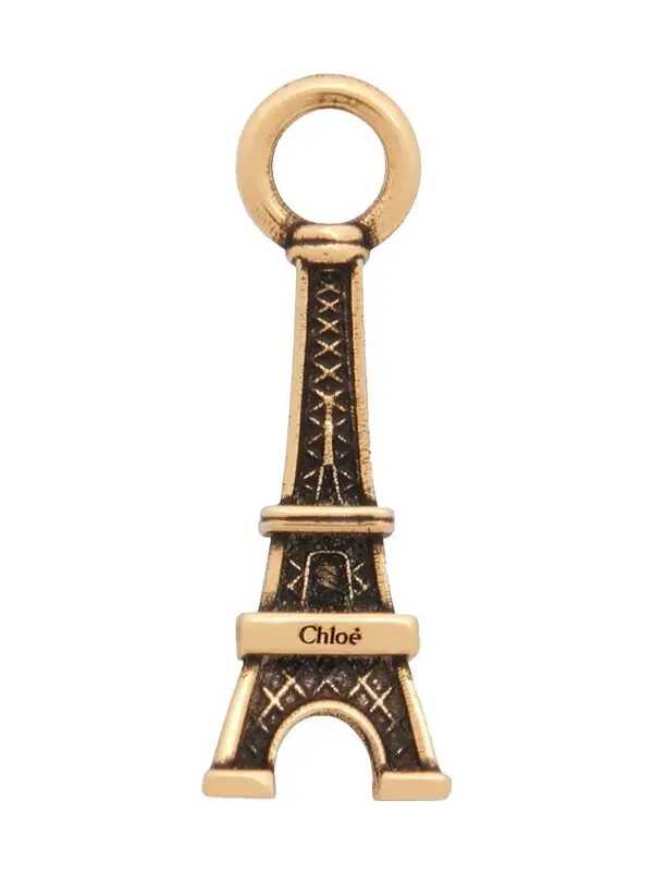 Chloé Alphabet Eiffel Tower Bag Charm - Gold