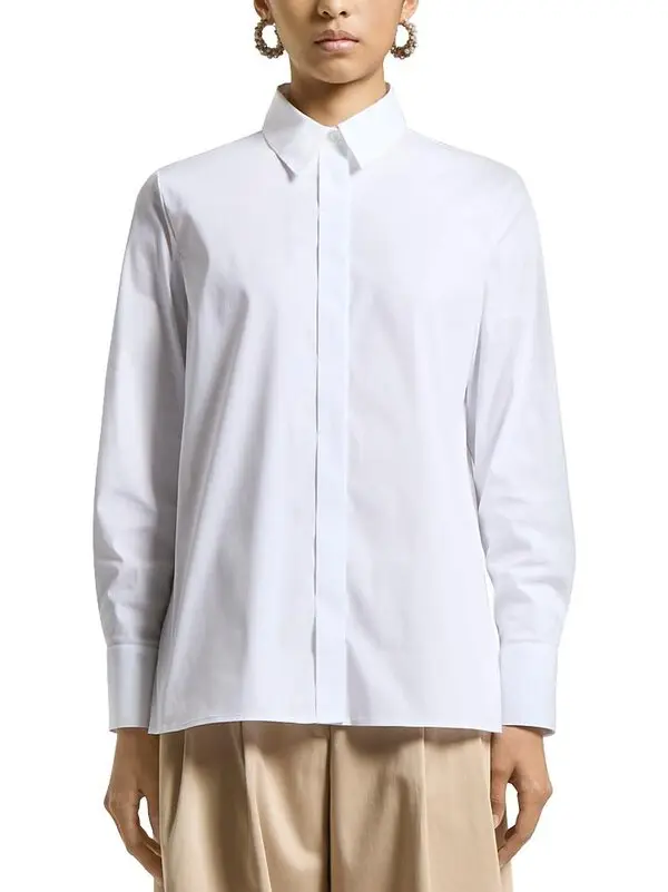 Peserico Concealed Placket Shirt - Flash White