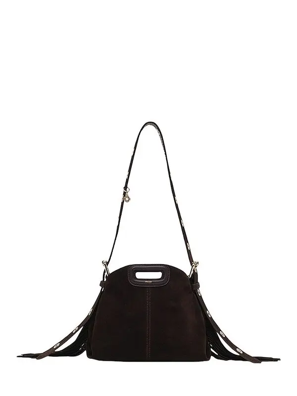 Maje Miss M Crossbody Bag - Dark Brown