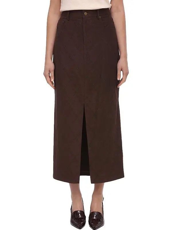 Bagatelle Front Slit Maxi Skirt - Bitter