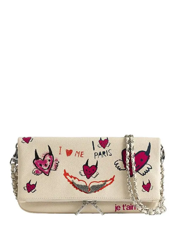 Zadig&Voltaire Rock Grained Leather Bloomy Bag - Flash