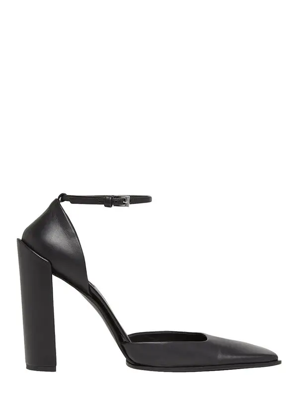 Alaïa Leather D'orsay Square-toe Pumps - Noir