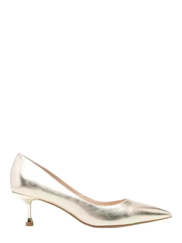 Liu Jo 55mm Pointed-toe Kitten-heel Pumps - Gold