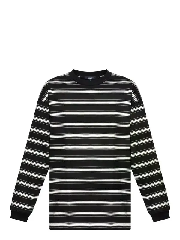 Comme Des Garçons Striped Long-sleeve T-shirt - Black