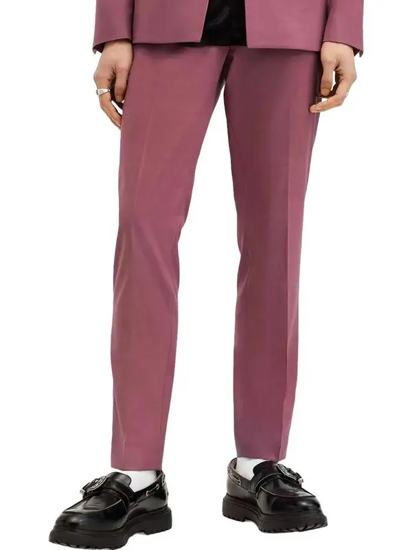 ALLSAINTS Flat-front Trousers - Pink