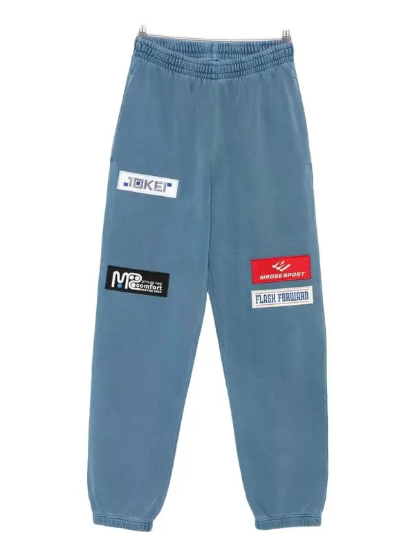 Martine Rose Logo-embroidered Track Pants - Blue
