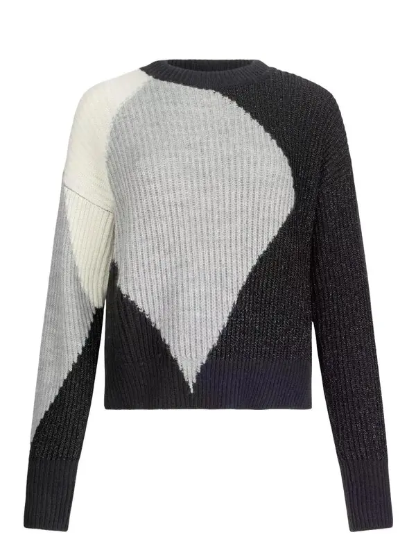 Liu Jo Puff-sleeve Wool Blend Sweater - Black