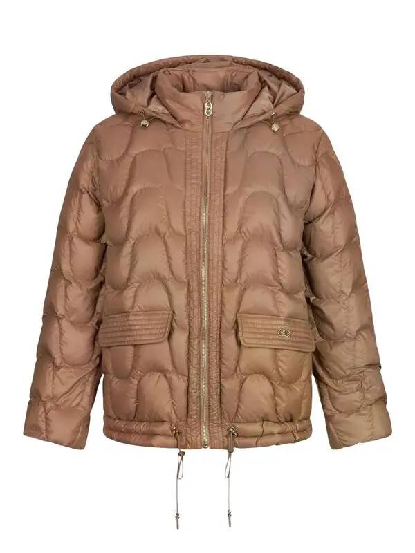 Liu Jo Quilted Hooded Jacket - Brown
