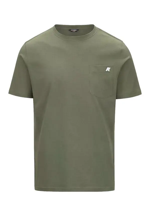 K-WAY Patch-pocket Cotton T-shirt - Green