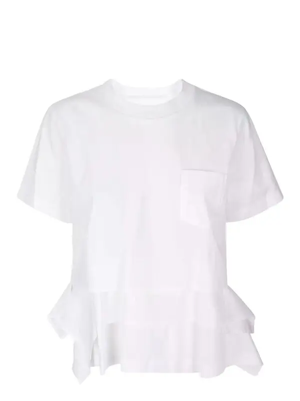 Sacai Short Sleeve T-shirt - White
