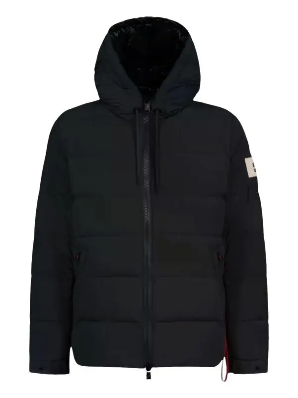 AFTER/LABEL Hooded Puffer Jacket - Black