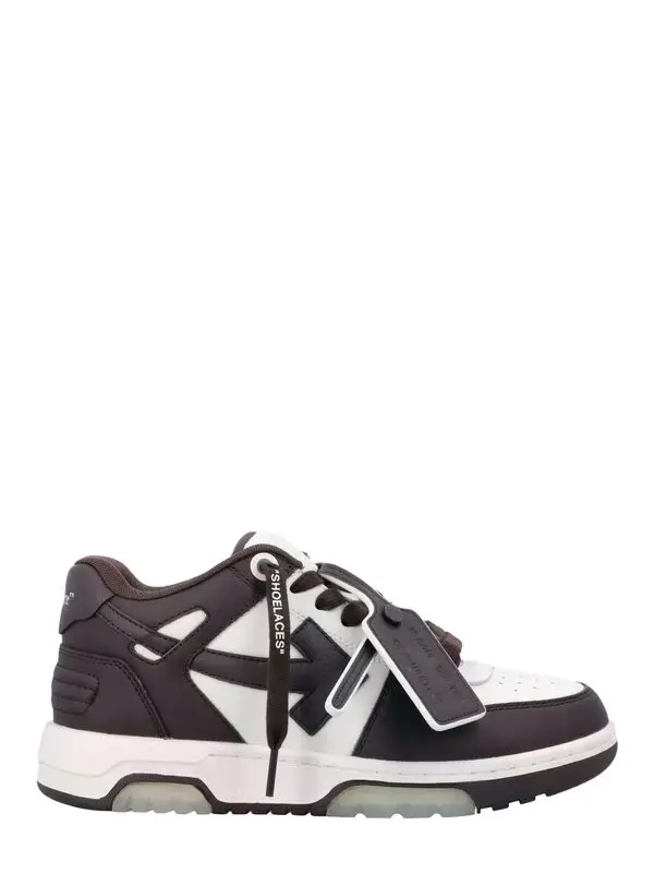Off-White Out Of Office Arrow-logo Leather Sneakers - Brown
