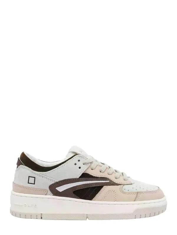 D.a.t.e. Torneo Pop Suede And Leather Sneakers - Neutrals