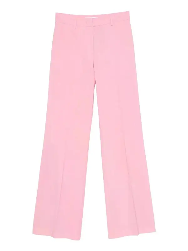 MSGM Virgin Wool-blend Wide Leg Pants - Pink