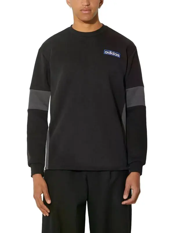 Adidas Color-blocked Panelled Sweatshirt - Black