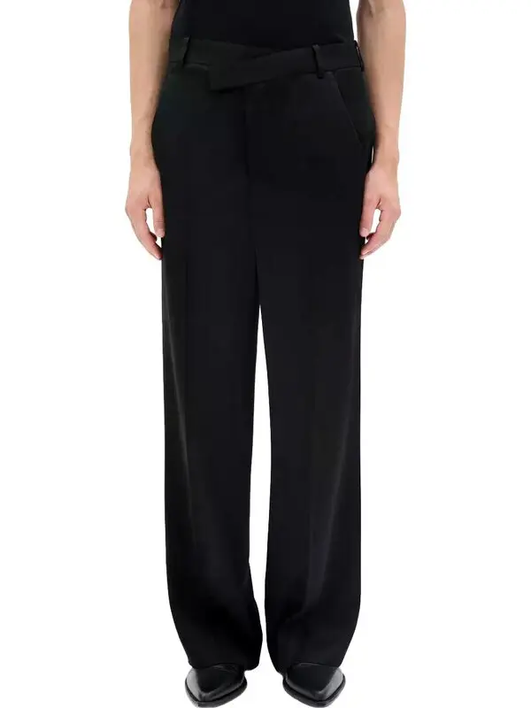 ANN DEMEULEMEESTER Pleated Front Trousers - Black