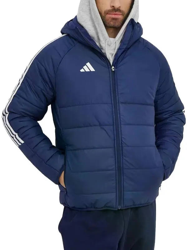 Adidas Three-stripe Padded Jacket - Blue
