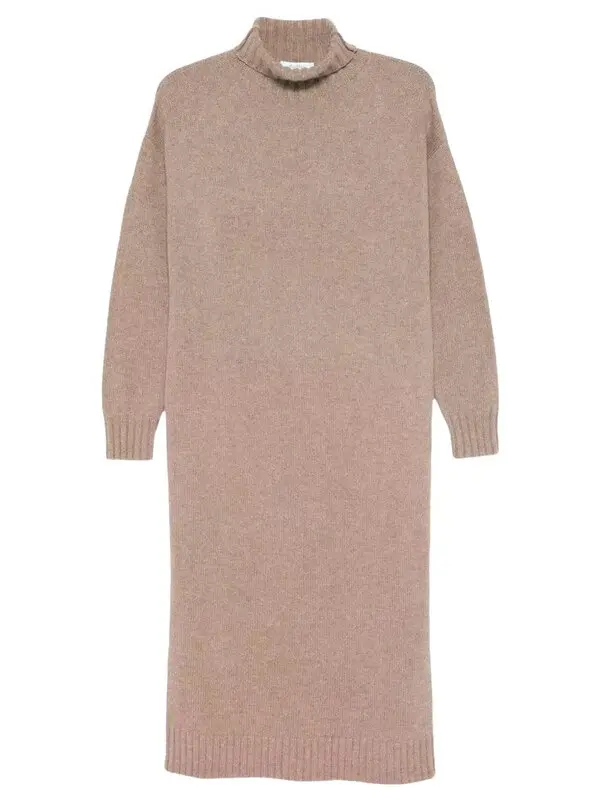 Max Mara Cashmere Midi Dress - Brown