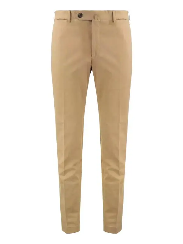SLOWEAR Buttoned-welt-pocket Chino Trousers - Neutrals