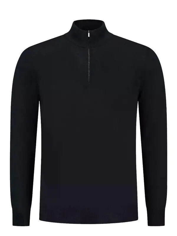 ZANONE Half-zip Sweater - Black