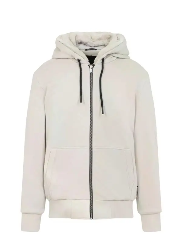 Moose Knuckles Zip-up Cotton Sweatshirt - Neutrals