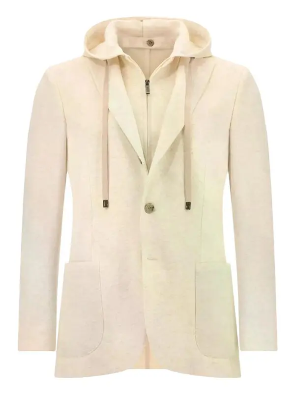 Boggi Milano Madison Hooded Blazer - Neutrals