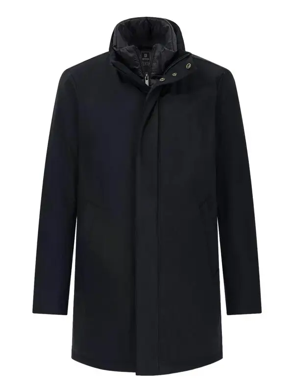 Boggi Milano Zipped Padded Coat - Blue