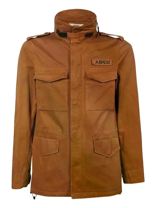 Aspesi Multi-pocket Cotton Jacket - Orange