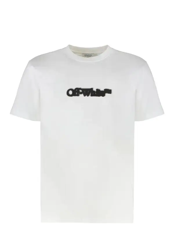 Off-White Arrow-print Cotton T-shirt - White