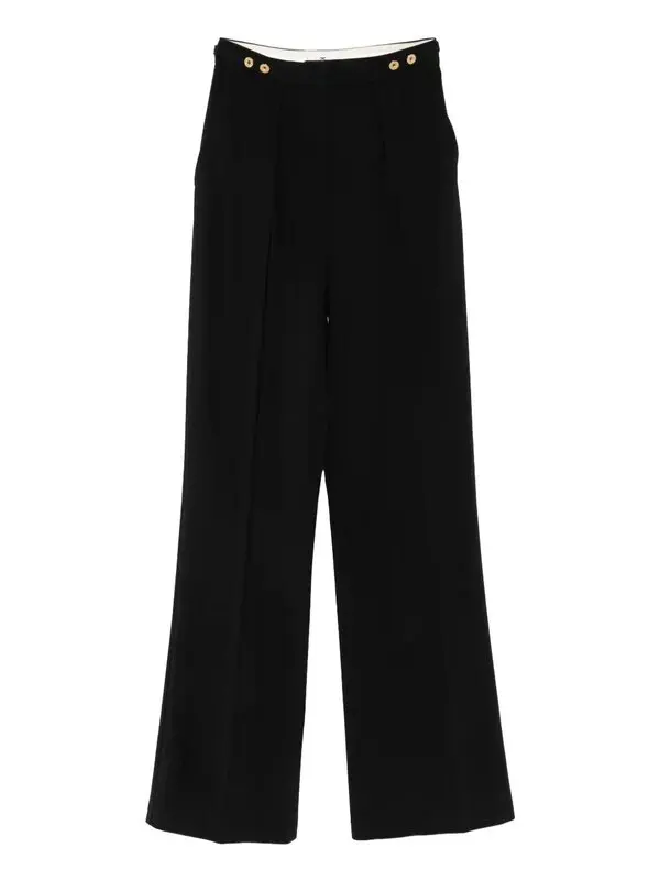 Elisabetta Franchi Straight-leg Trousers - Black