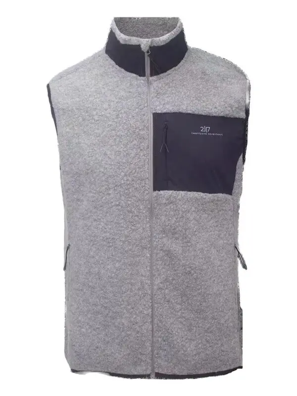 2117 OF SWEDEN Panelled Fleece Vest - Grey