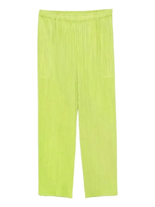 Issey Miyake Pleated Trousers - Green