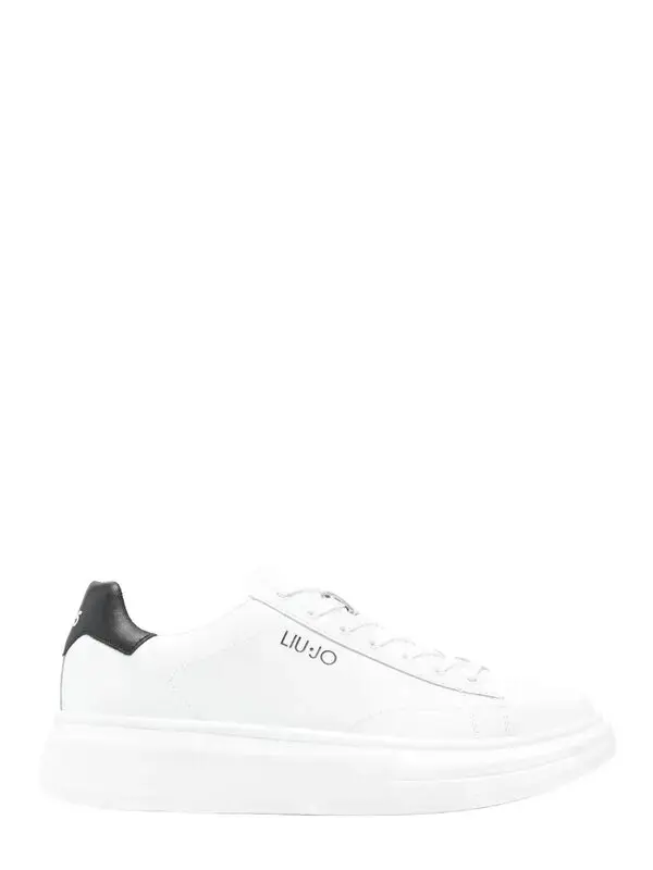 Liu Jo Leather Platform Sneakers - White