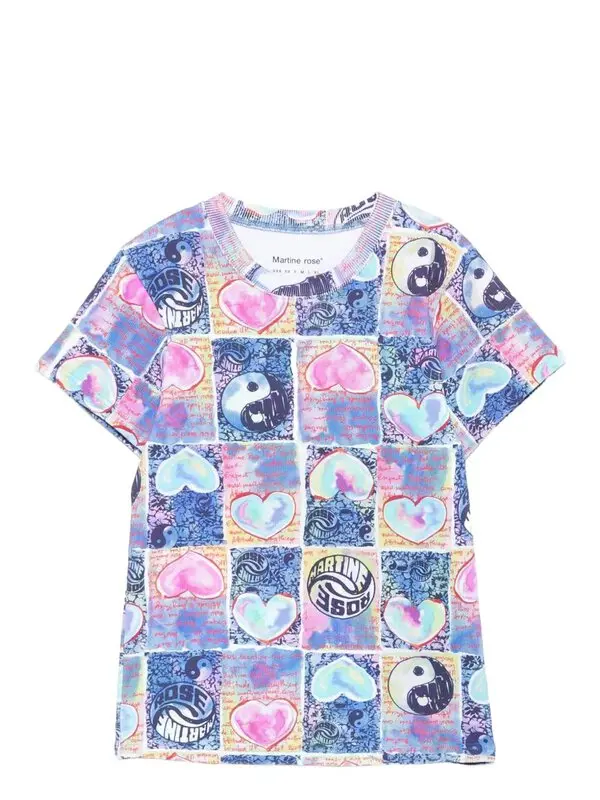 Martine Rose Graphic-print T-shirt - Blue