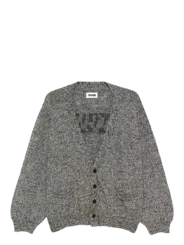 MAGLIANO Button-front Speckled Cardigan - Black
