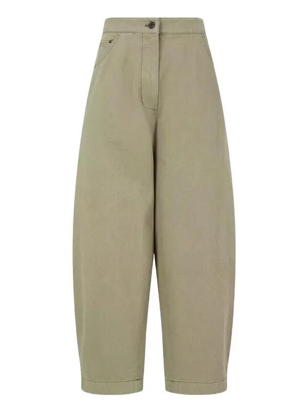 STUDIO TOMBOY Patch-pocket Trousers - Green