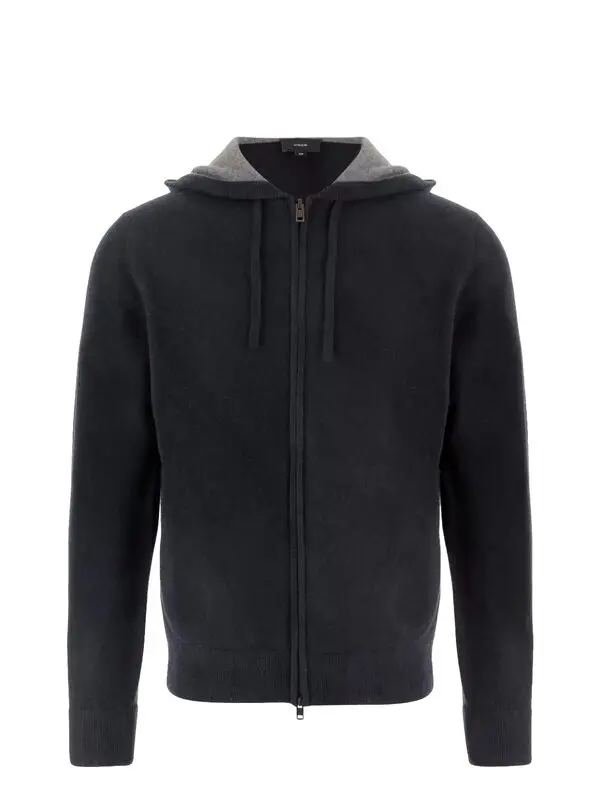 Vince Cashmere Zip-up Hoodie - Blue