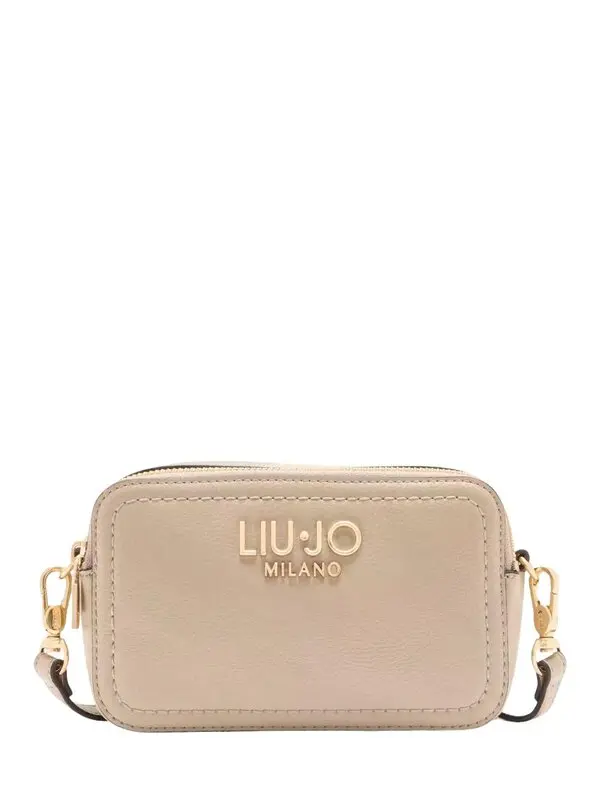 Liu Jo Crossbody Bag With Logo Plaque - Neutrals