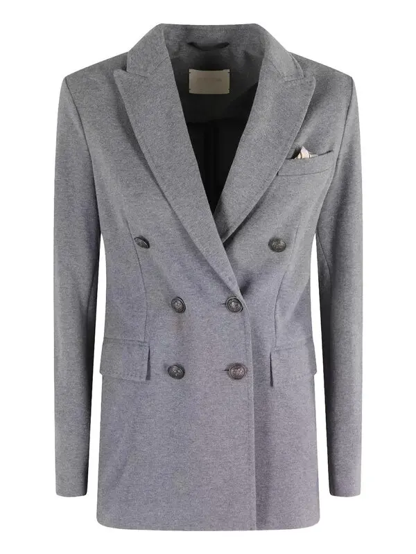 CIRCOLO 1901 Double-breasted Blazer - Grey